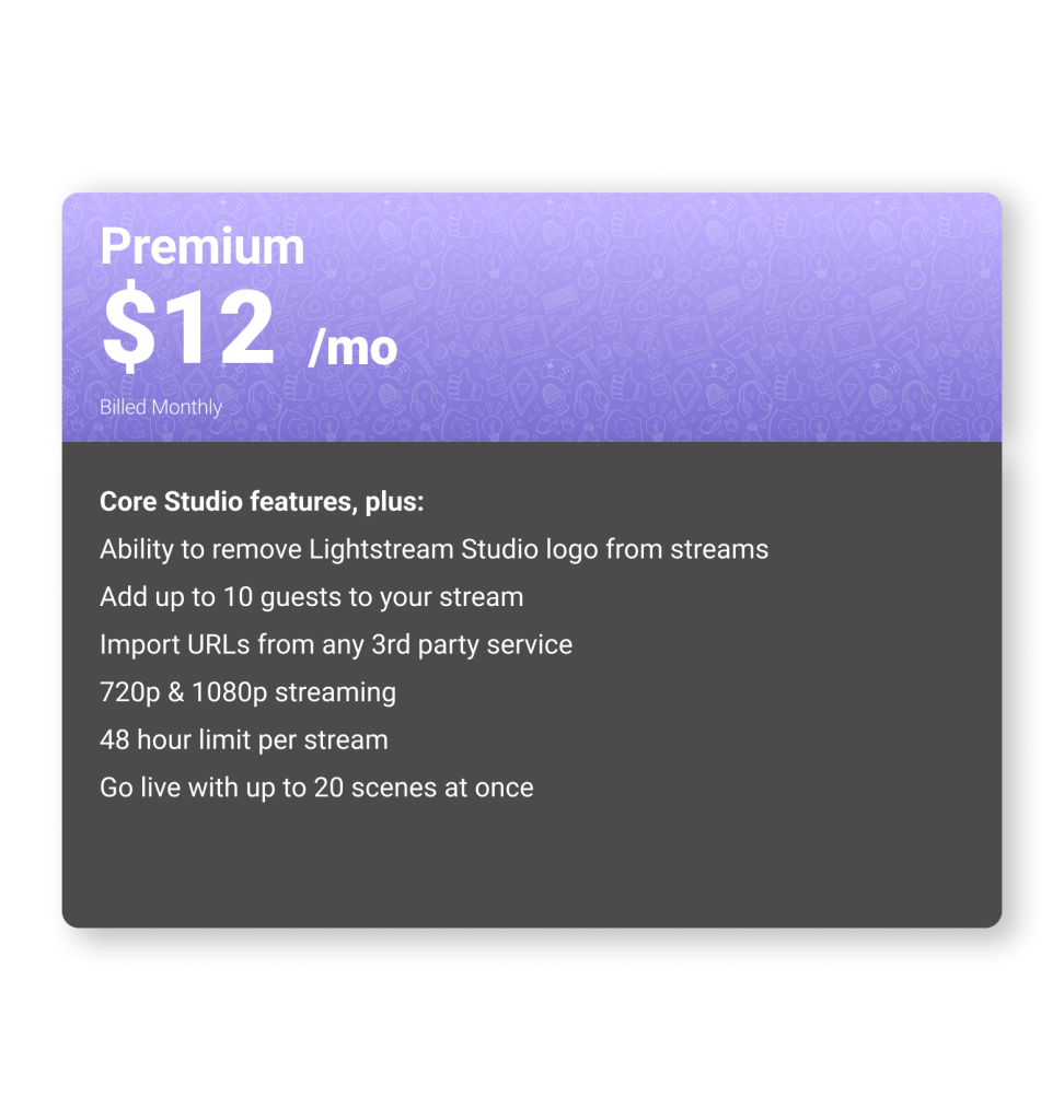 Sceneless version shutdown - Lightstream